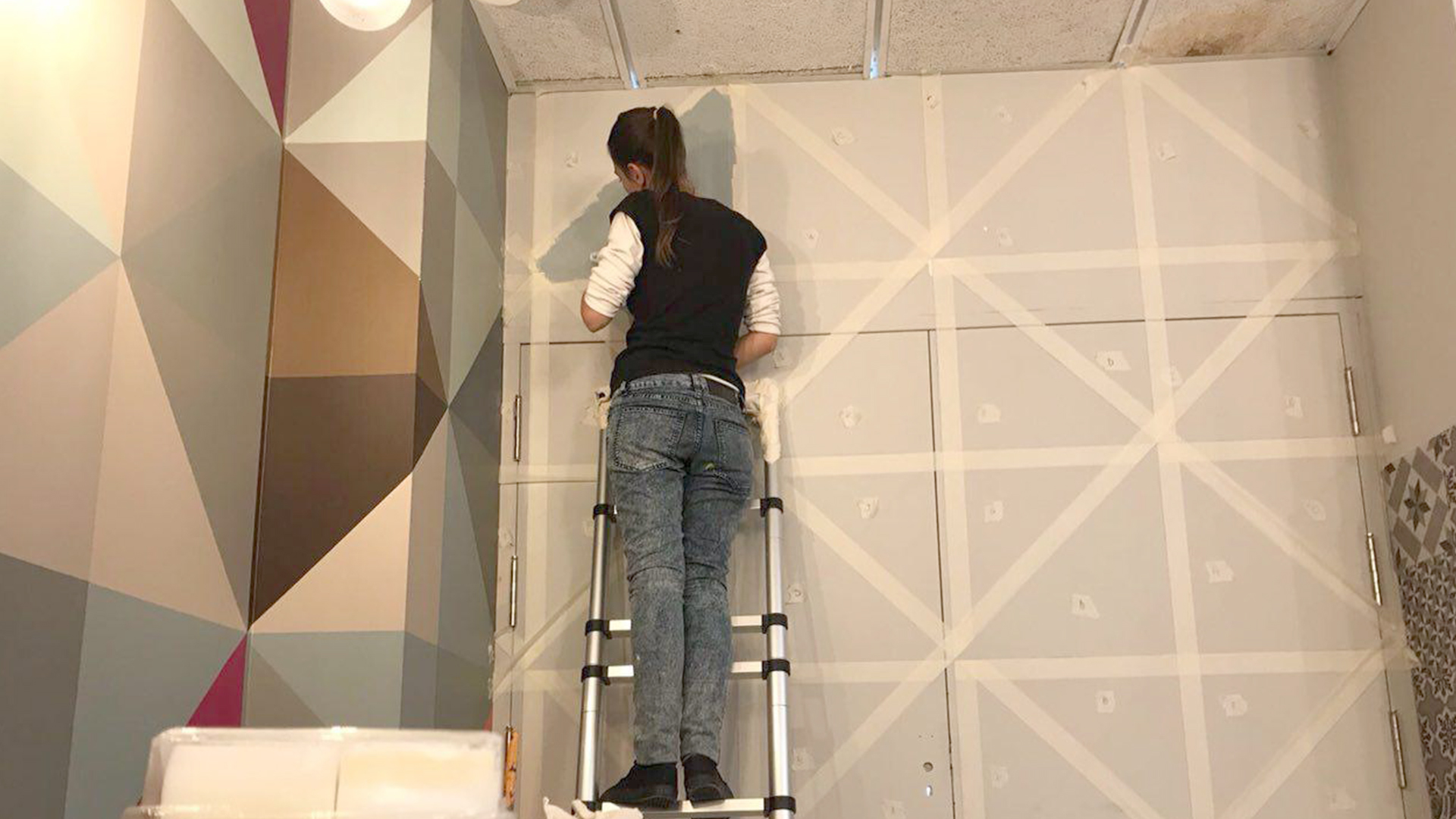 Murales de convivencia Restaurante Mastica - Murals Barcelona